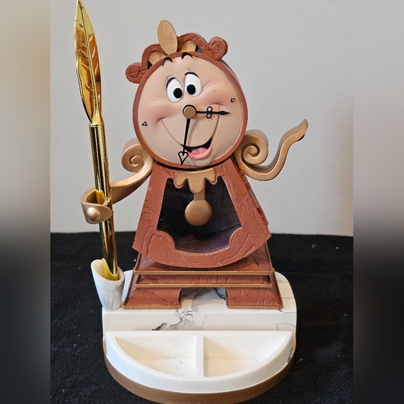 Disney | Other | Disney Beauty The Beast Cogsworth Working Clock | Poshmark